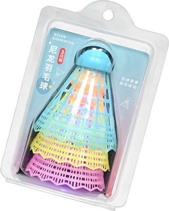 Generic Leuchtende Badminton 3-teilig Gl&uuml;hen Im Dunkeln, Badminton Sets F&uuml;r Hinterh&ouml;fe, Nylon Plum Ball Sportger&auml;te F&uuml;r Erwachsene Anf&auml;nger Kinder Training &Uuml;b
