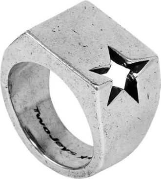TwoJeys Femme, Accessoires, Gris, Taille: 59 MM Falling Star Ring
