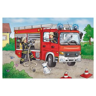 artboxONE Poster 30x20 cm Für Kinder Feuerwehr A hochwertiger Design Kunstdruck - Bild feuerwehr feuer feuerwehr