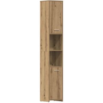 vidaXL Armoire de salle de bain ch&ecirc;ne artisanal 30x30x183,5 cm - Vidaxl