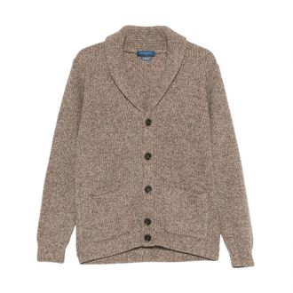 Daniele Fiesoli Strickjacke mit Schalkragen - - Knitwear - Herren - Braun - 2XL