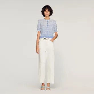 Sandro Cardigan aus Strukturstrick