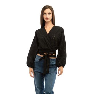 Patrizia Pepe Femme, Blouses et Chemises, Noir, Taille: 38 FR Shirt