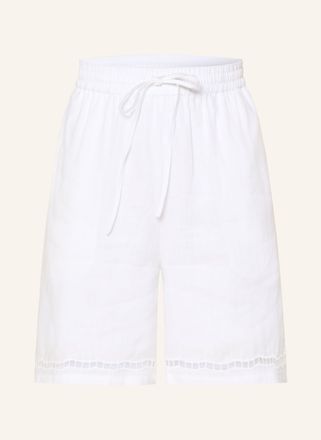 Darling Harbour Darling Harbour Leinenshorts Mit Lochspitze weiss