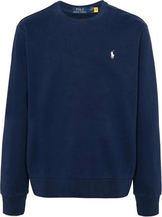Polo Ralph Lauren Homme, Sweatshirts et sweats &agrave; capuche, Bleu, Taille: XL SweaT-shirt &agrave; col rond avec broderie poney