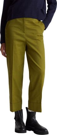 Benetton Damen Pantalone 4sjcdf07j Hose, gr&uuml;n, 36