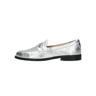 Inuovo Silberne Lederloafers B01004 - - Shoes - Damen - Grau - 38 EU
