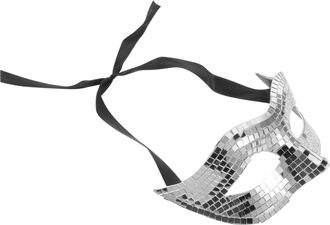 Cabilock Disco-glitzermaske Mit Discokugel-Motiv Mardi-Gras-Maske Karnevalsmaske Vintage-Design Glitzer-außenseite Leicht Und Atmungsaktiv Für Halloween Karnev