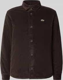 Lacoste Oversized Hemdjacke in Cord-Optik