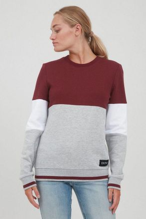 Oxmo Hoodie OXOmaya Sportlicher Sweatpullover mit kontrastreichem Muster