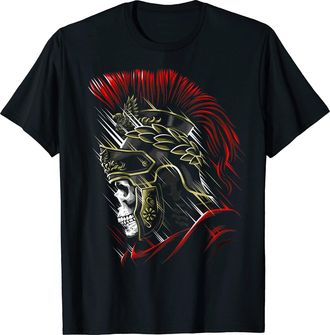 Gladiator Römischer Schädel Prätorianer Krieger T-Shirt