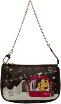 Louis Vuitton Mini Pochette Accessoires Pre-owned - Femme - Pre-owned - Brun - Taille: ONE Size