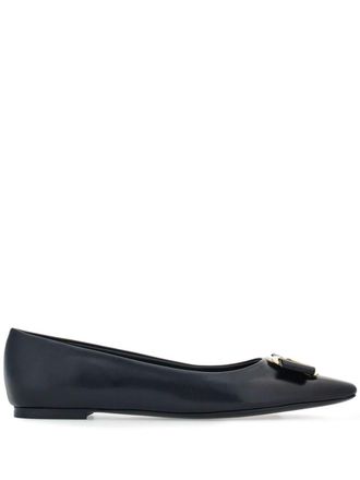 Ferragamo ballerines New à noeud Vara - Noir
