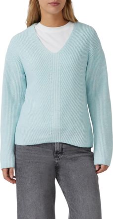 s.Oliver Weicher Strickpullover im Relaxed Fit mit V-Ausschnitt