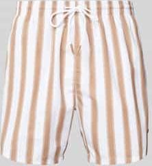 HUGO BOSS Relaxed Fit Badeshorts mit Label-Badge Modell Piranha