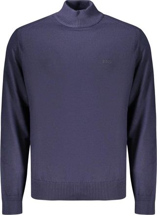HUGO BOSS Avac Rollkragenpullover - - Knitwear - Herren - Blau - L