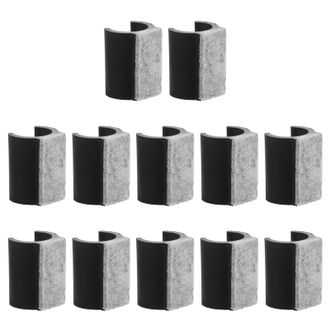 DOITOOL 12 St&uuml;ck U-f&ouml;rmige M&ouml;belbeinkappen - 25 mm M&ouml;belabdeckung mit Filzgleitern, Kunststoff-Stuhlbeinkappen - Ger&auml;uschlose Stuhlbeine f&uuml;r Esszimmer