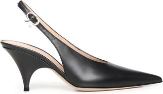 Gianvito Rossi Femme, Chaussures, Noir, Taille: 41 EU Escarpin Pointu Slingback