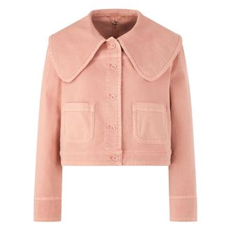 Marc Cain Jeansjacke mit Oversize-Kragen - - Jackets - Damen - Rosa - M
