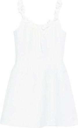 Shushu/Tong Shushu/Tong, Femme, Robes, Multicolore, Taille: 36 FR Robe A-line en lin &agrave; volants et col en V