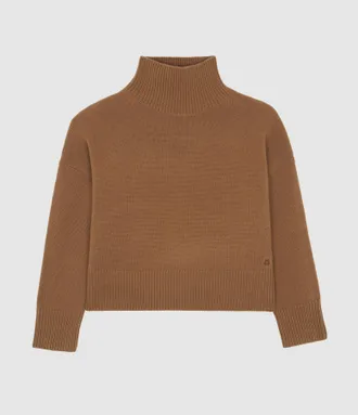 Kujten Pull Ulla Crop Macchiato