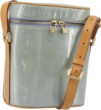Louis Vuitton Sac bandouli&egrave;re en cuir verni Pre-owned - Femme - Pre-owned - Gris - Taille: ONE Size