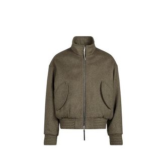 Jacquemus Bomber Losange droit col montant zipp&eacute;