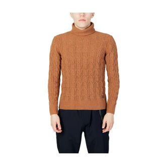 Gianni Lupo Homme, Pulls, Brun, Taille: S Gl521S Pull à Col Roulé