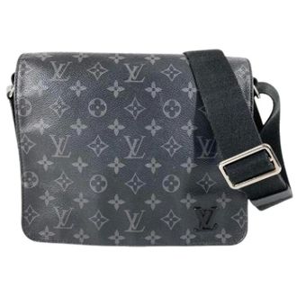 Louis Vuitton Sac bandouli&egrave;re vintage en toile Pre-owned - Homme - Pre-owned - Noir - Taille: ONE Size