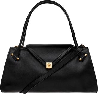 Versace Femme, Sacs, Noir, Taille: ONE Size Sac moyen en cuir Vitello
