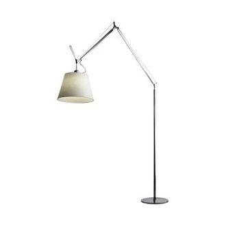 Artemide Lampadaire Tolomeo Mega - Beige - Papier parchemin - Designer Michele de Lucchi
