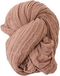 LinenMe Cheche Femme et Homme, &Eacute;charpe, Foulard, Chale - 100% Lin - Pour l&eacute;t&eacute;, la plage, l&eacute;ger, respirant - 45 x 200 cm - VINTAGE ROSE