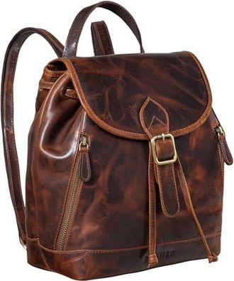 STILORD Allison Sac &agrave; Dos Femme &Eacute;l&eacute;gant en Cuir Sacoche Moderne Daypack Petit Backpack Vintage Sac &agrave; Main City Shopping Porte &agrave; l&Eacute;paule Cuir V&eacute;ritable, Couleu