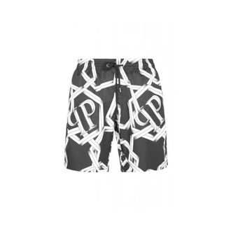 Philipp Plein Jogging Shorts PP Chains - - Swimwear - Herren - Schwarzk - L