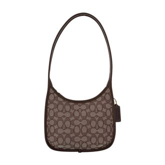 Coach Femme, Sacs, Brun, Taille: ONE Size Sac &agrave; Bandouli&egrave;re Signature - Cuir - Marron