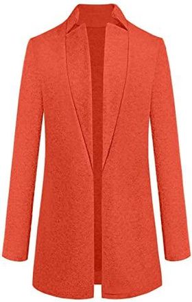 Generic Vestes pour femmes, manteaux en laine artificielle, trench pour femmes, manteau chaud et doux, manteau long, v&ecirc;tement dext&eacute;rieur, bouton mode, solide,