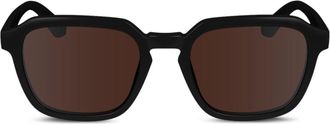 Calvin Klein Sonnenbrille mit eckigem Gestell - Schwarz