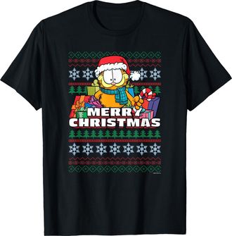 Garfield Christmas Santa Garfield Ugly Sweater T-Shirt