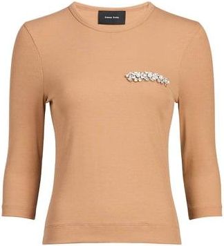 Simone Rocha T-shirt ajust&eacute; col rond