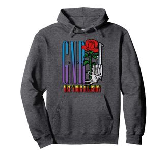 Guns n' Roses Illusions Kapuzensweatshirt mit Pistolenmotiv Pullover Hoodie