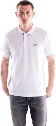 Sun 68 Homme, Tops, Blanc, Taille: M Polo avec dessous de col contrast&eacute;