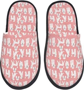 Generic Pantoufles Unisexes Imprimé Caniche Mignon House Chaussures Confort Doublées En Peluche Pantoufles Pour Invités, Pour Mariage, Fête, Intérieur Extérie
