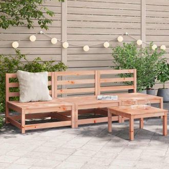 vidaXL Gartensofas ohne Armlehnen 3 Stk. 70x70x67 cm Douglasienholz Vidaxl