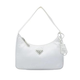 Prada Pre-owned Nylon Schultertasche - - Pre-owned - Damen - Wei&szlig; - ONE SIZE