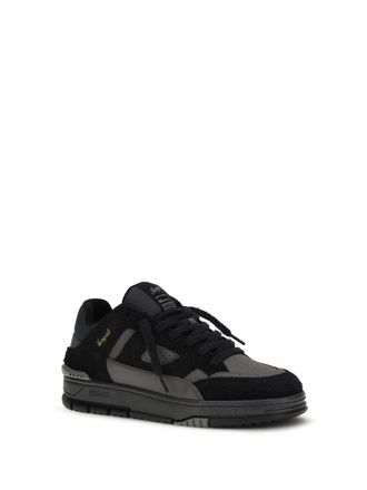 Axel Arigato Mens Area Lo Fluffy Sneaker Black-Off Black Black/off