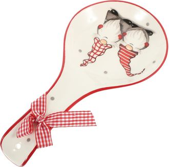 Cabilock Weihnachts-Löffel aus Keramik, für den Urlaub, Gnome, Essstäbchen, Löffel, Weihnachten, Winter, Küche, Tisch Dekoration