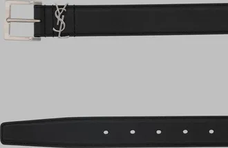 Saint Laurent Cassandre Vadim Belt - Black