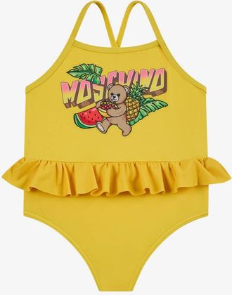 Moschino Moschino Teddy Bear Badeanzug aus Lycra - Gelb