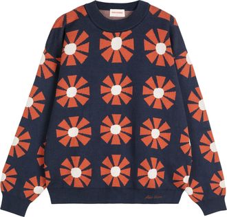 Bobo Choses Pull Flower Jacquard Coton Bio - Collection Femme Bobo Choses