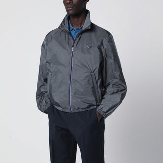 Prada Grey zip-up Re-Nylon jacket